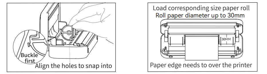 ITP01/A40 printer--- 4"/3"/2" roll paper – MUNBYN Help Center
