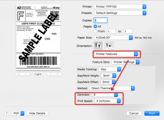 ITPP130 How to adjust the density and speed in the settings? – MUNBYN ...
