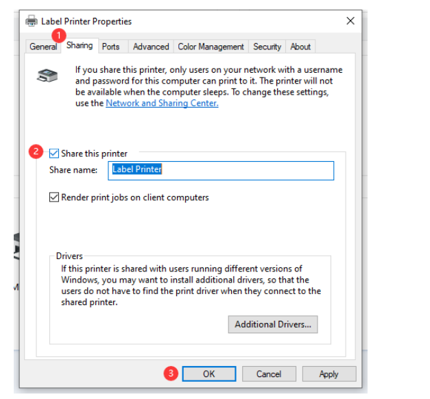Sharing Lable Printer over the Network(Windows) – MUNBYN Help Center