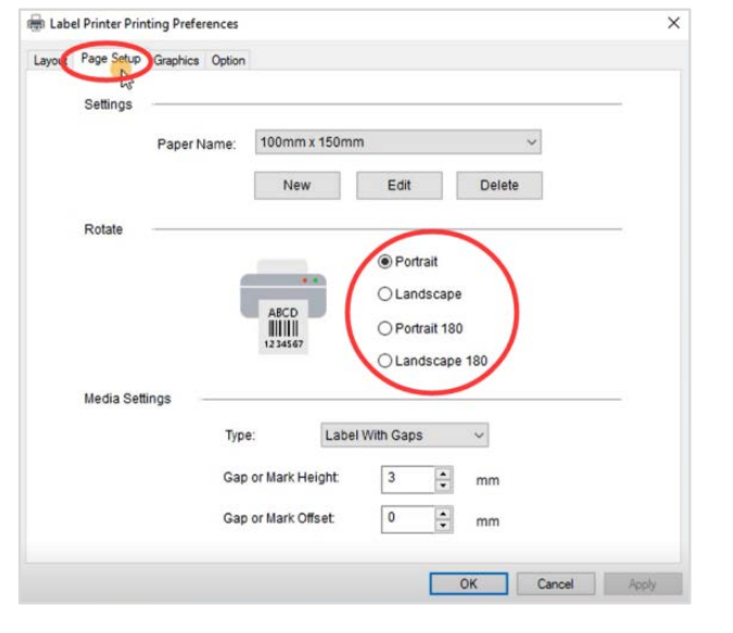 I get horizontal label instead of vertical label – MUNBYN Help Center