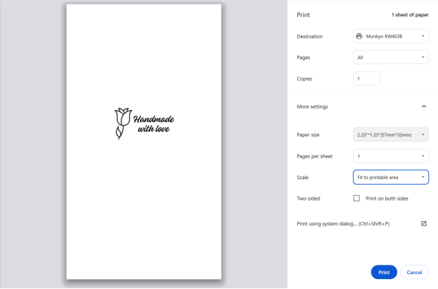 How to create a new customized label size? – MUNBYN Help Center
