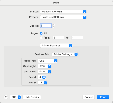 How to adjust the density and speed in the settings? – MUNBYN Help Center