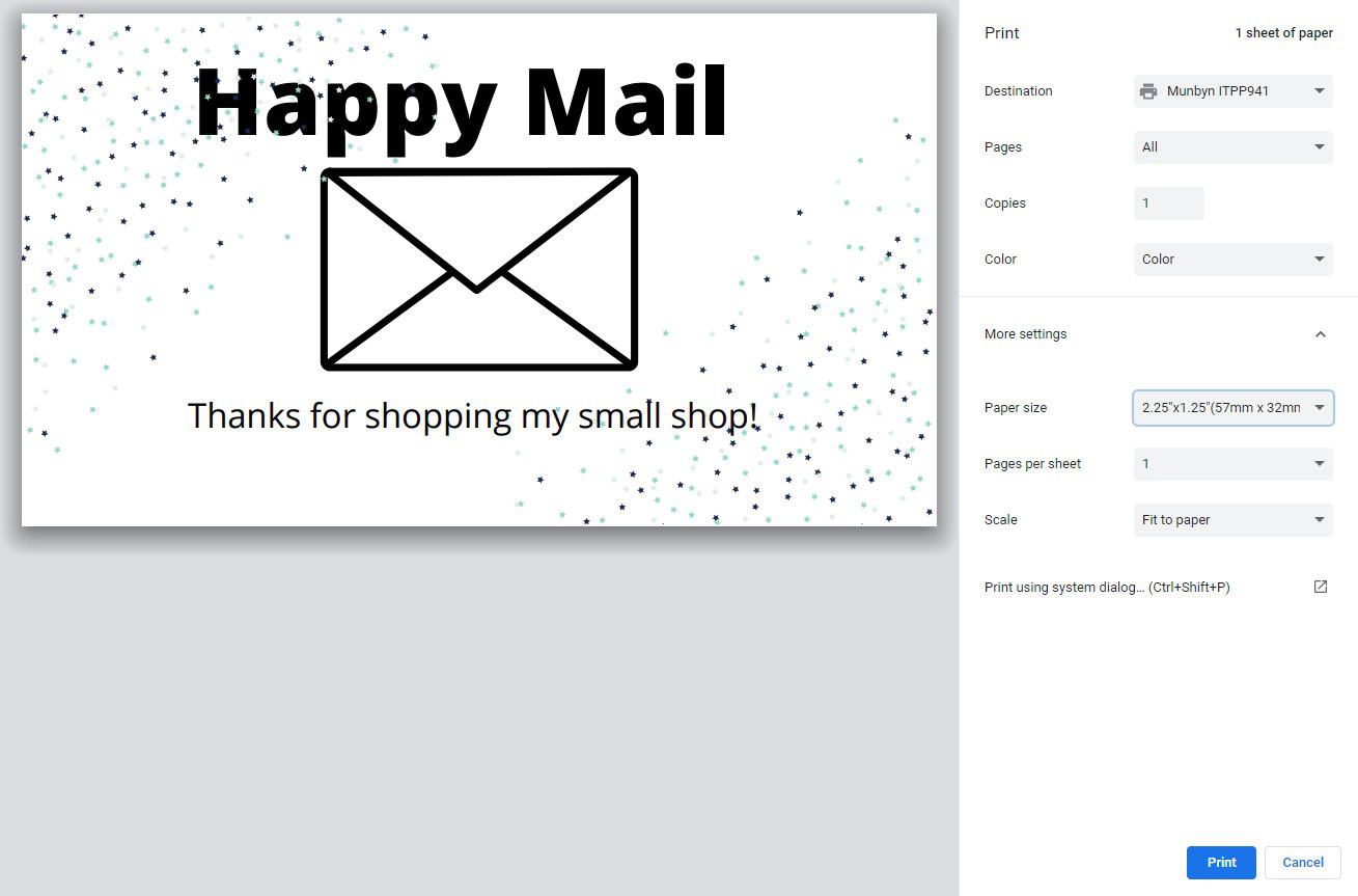 How To Create A New Customized Label Size MUNBYN Help Center