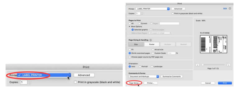 Cropping a full size 8.5" x 11" page to a 4" x 6" label – MUNBYN Help ...